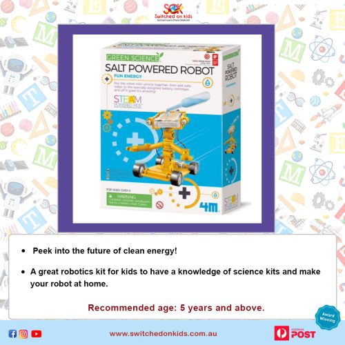 4M - Green Science - Salt Powered Robot - Switched on kids