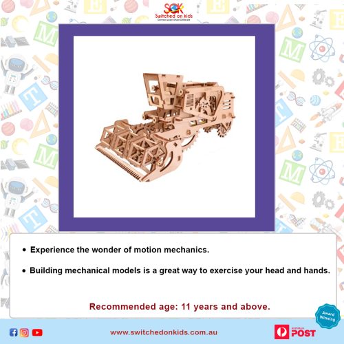 Ugears Combine Harvester Brain Games for Kids - SwitchedonKids