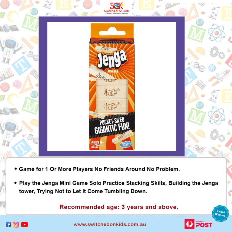 Jenga Mini Brain Game Kit for Kids - Switched on kids