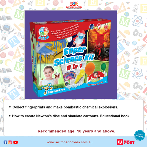 Science 4 you - Super Science Kit 6 in 1 - Switched on kids