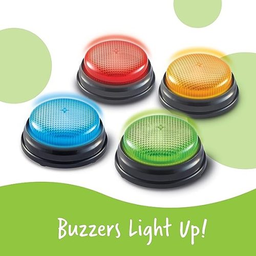 Lights & Sounds Answer Buzzers, Set of 4 Toys - Switched on kids