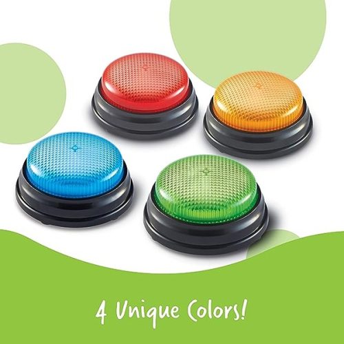 Lights & Sounds Answer Buzzers, Set of 4 Toys - Switched on kids