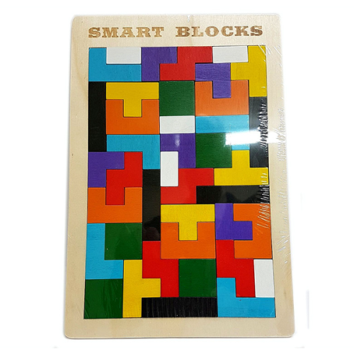Wooden Intelligence Puzzle - Smart Blocks: Creative Fun for All